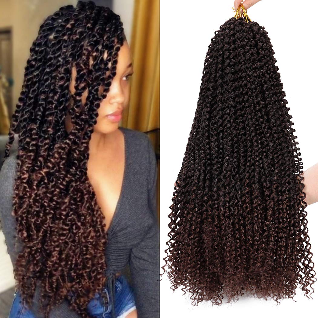 7 Packs Passion Twist Hair 22 Inch Water Wave Synthetic Braids for ...
