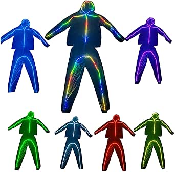 Amazon.com: TAMNQKASS seven-color changing led suit; Children's stick ...
