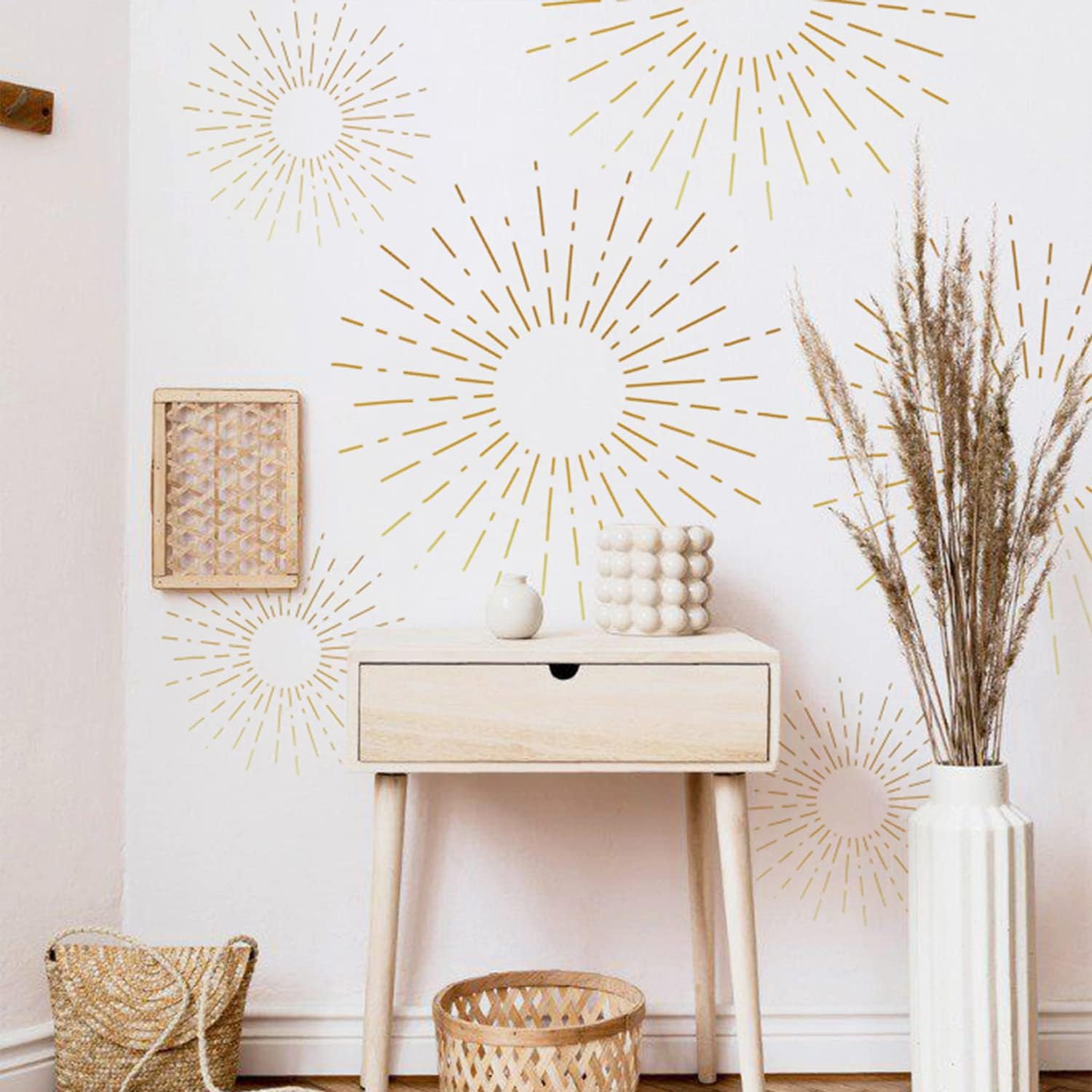 Amazon.com: neukids Large Boho Starburst vinyl wall stickers wall ...