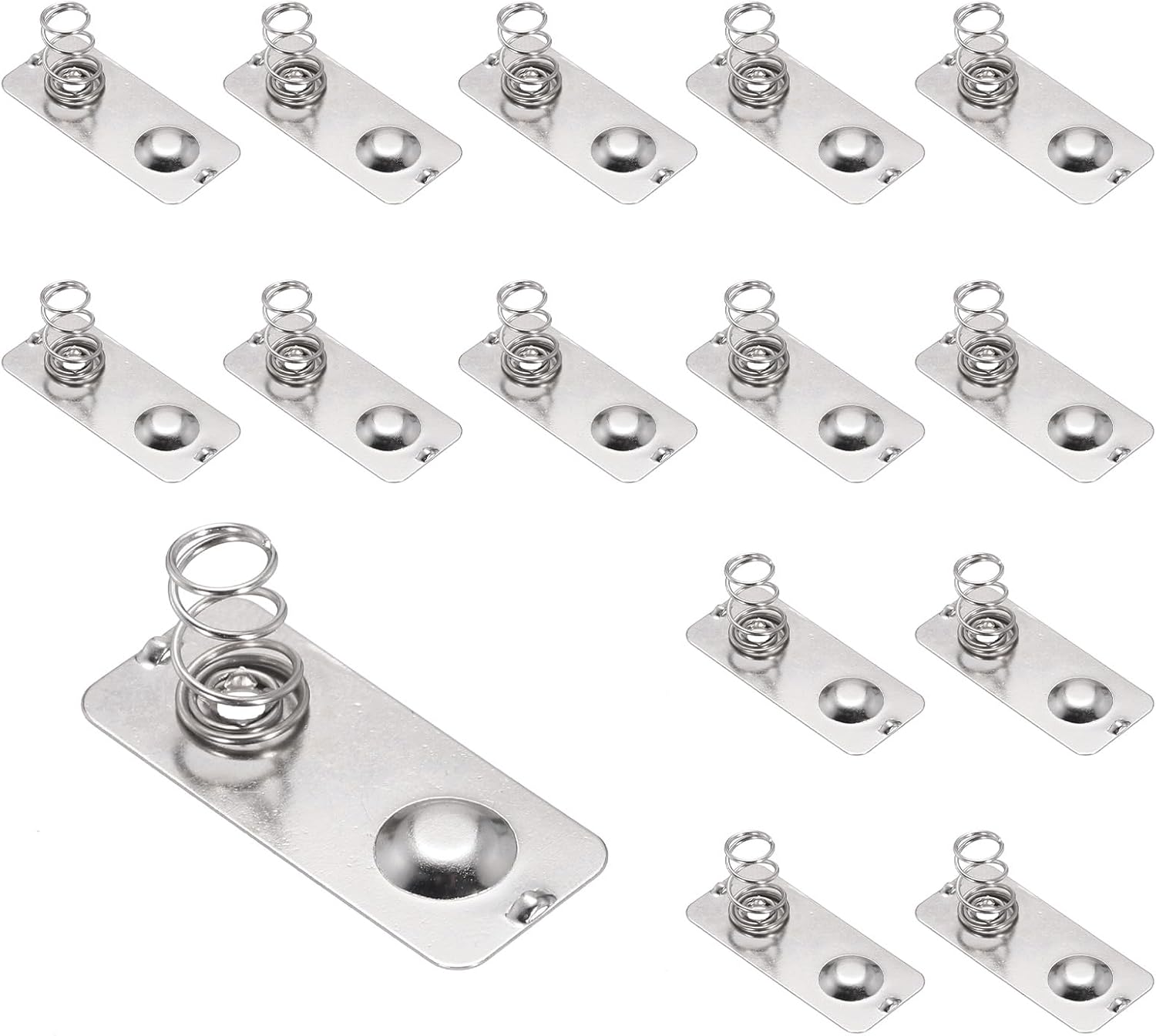 Amazon.com: MECCANIXITY 15 Pcs Battery Spring Metal Contact Plate 28mm ...
