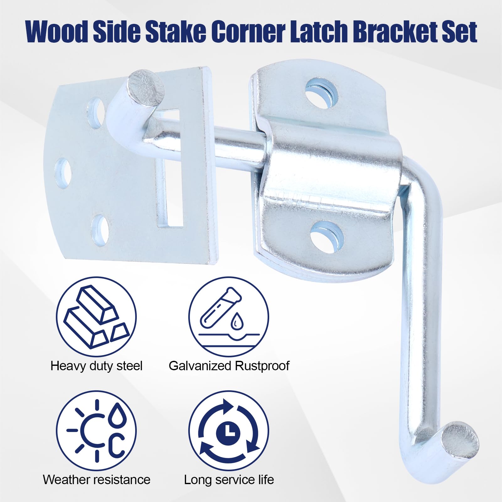 Snapklik.com : Corner Gate Latch Bracket Set, Corner Side Gate, Stake ...