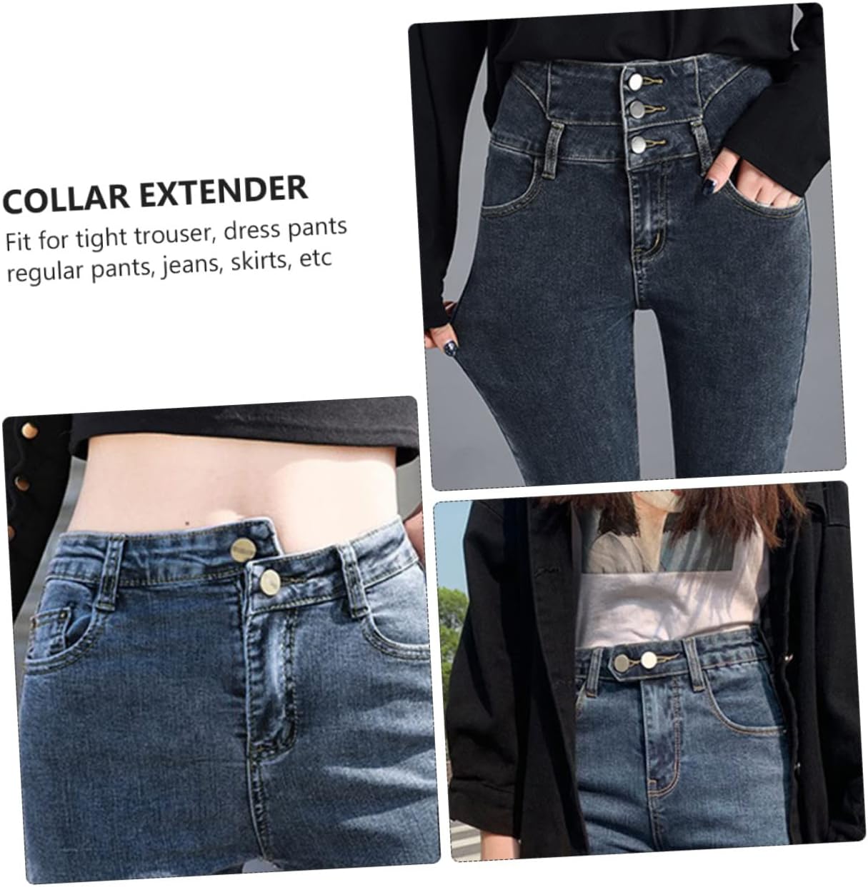 EXCEART 11pcs Retractable Buttons Jean Detachable Buttons Maternity ...