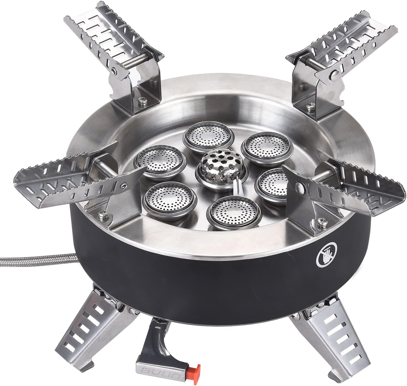 Wokbrenner/Gaskocher 9,2 KW mit Gasschlauch und Druckminderer ...