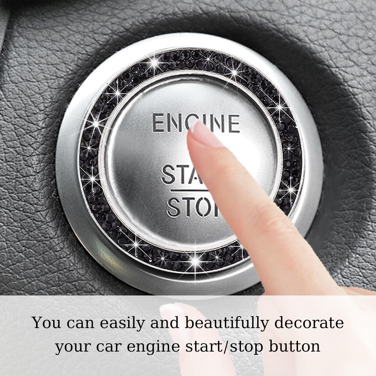 Snapklik.com : Gasedin Car Engine Start Stop Decoration Ring, Sparkling ...