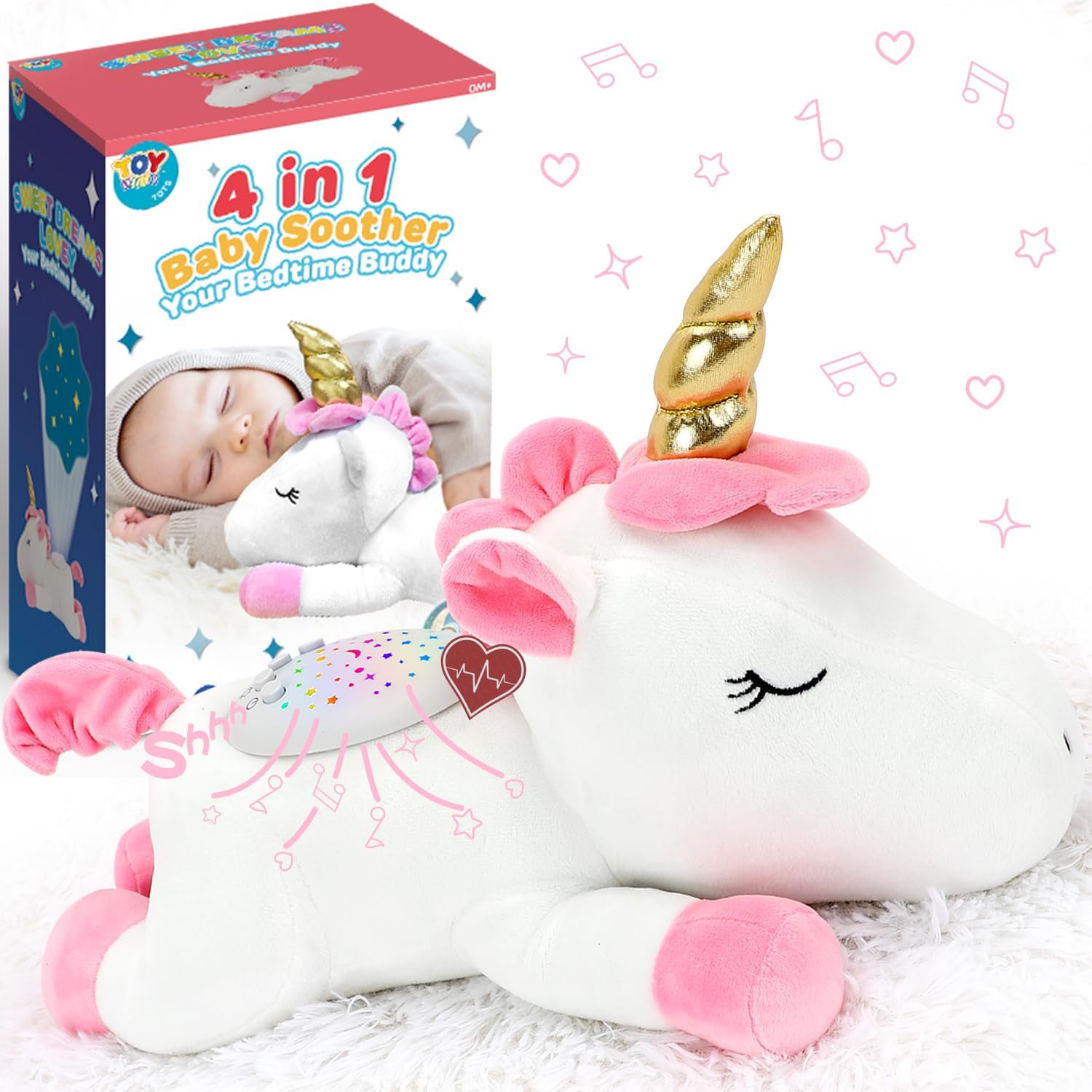 Amazon.com : BEREST Baby Sound Sleep Soother Giraffe- White Noise and ...