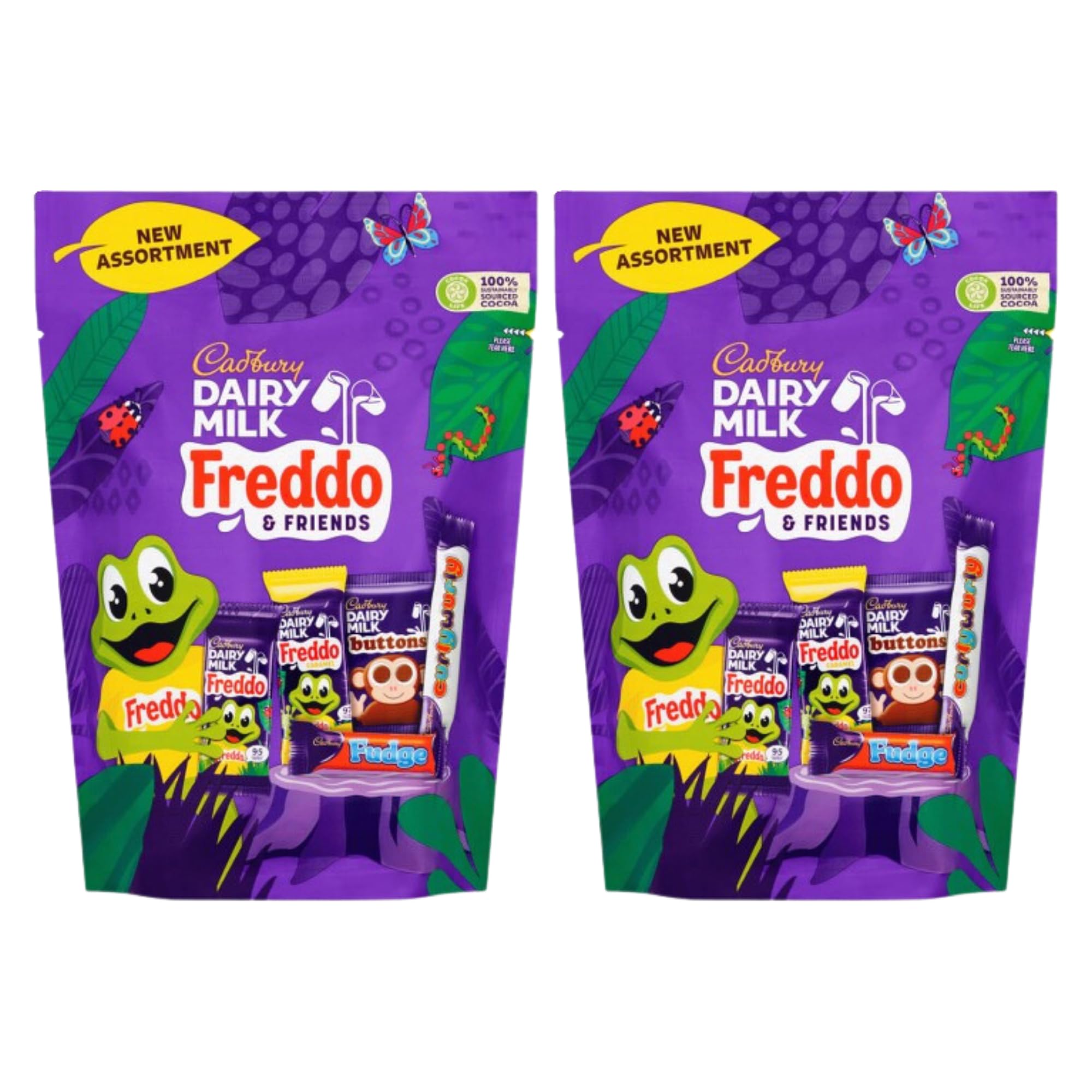 Freddo Pouch Duo 300g x2 - Cadbury's Classic Caramel Bliss in Fun-Sized ...