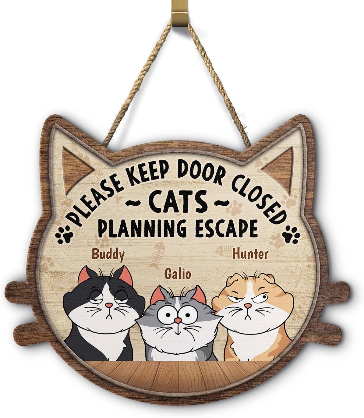 Amazon.com: WANDER PRINTS Personalized Custom Shaped Wood Sign - Gift ...