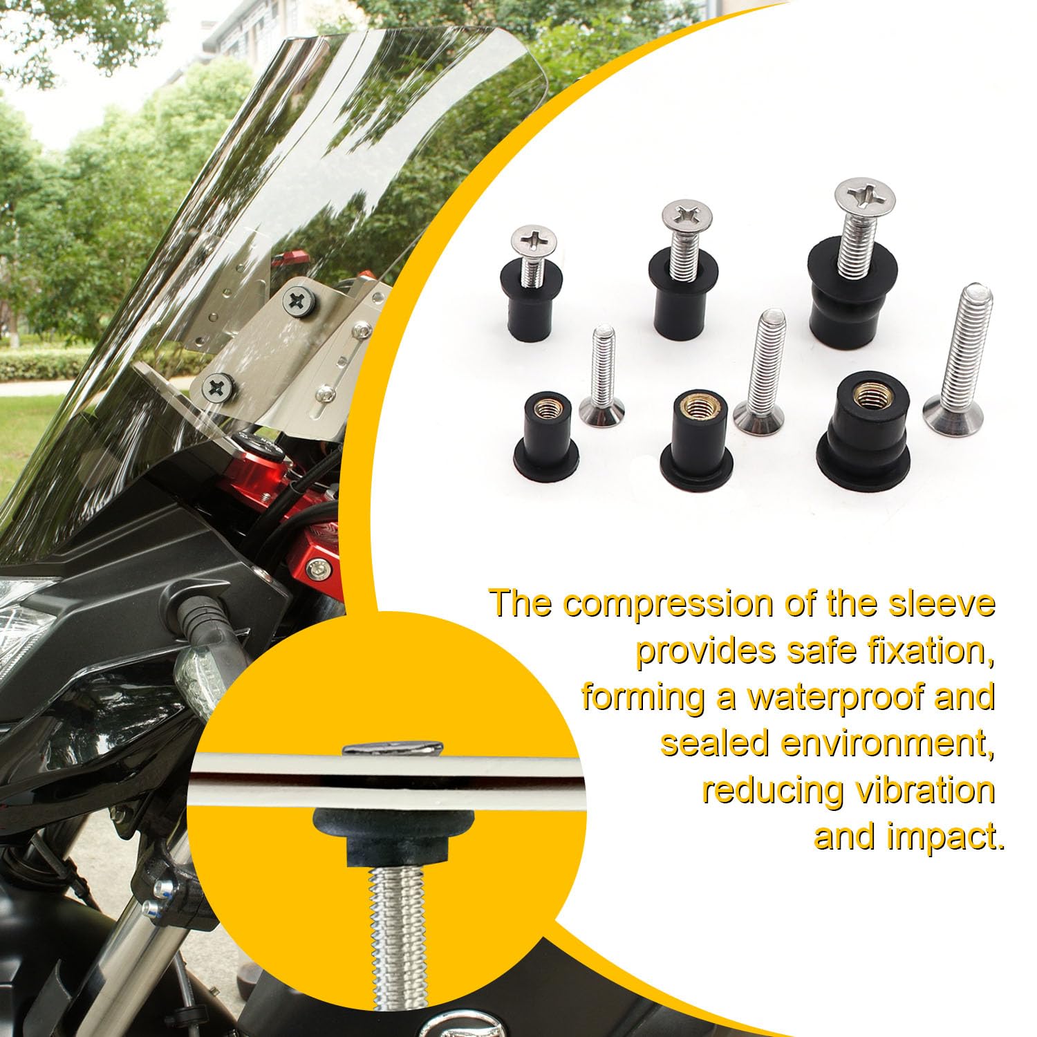 Snapklik.com : Twidec/36 Pairs Neoprene Well Nuts M4 M5 M6
