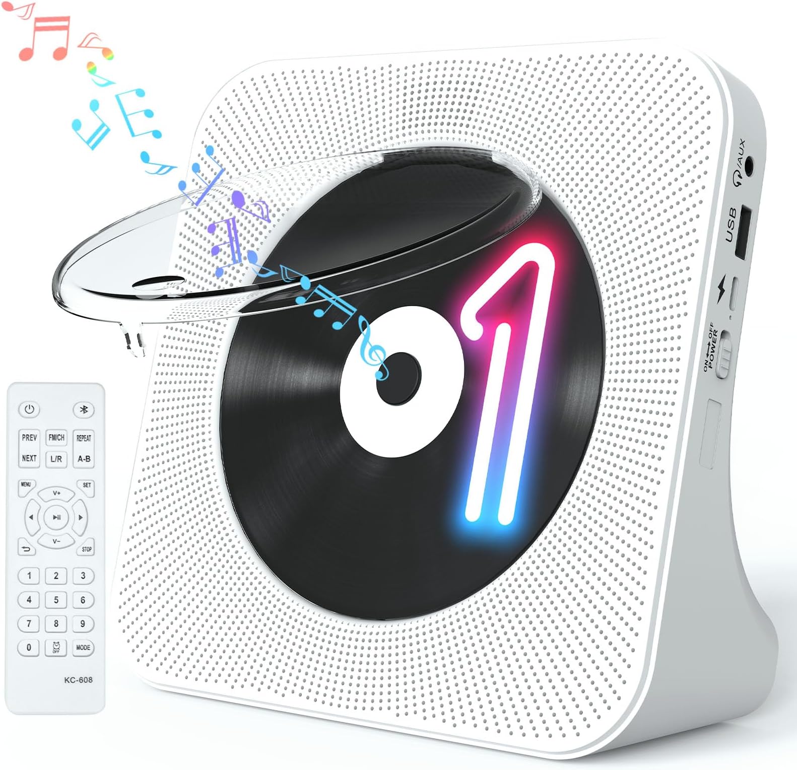 Amazon.com: Gueray CD Player Portable Bluetooth Desktop CD Player for ...