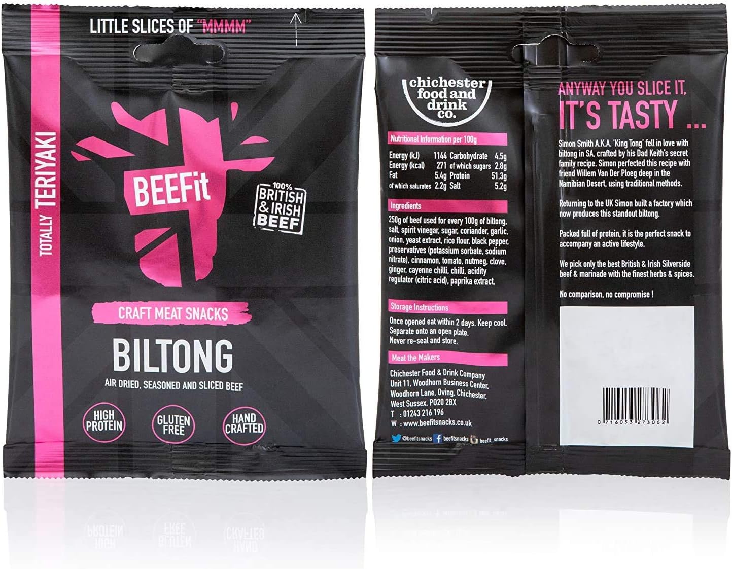 BEEFit Snacks Biltong Flavour Fest – Three Bags of Each Flavour ...