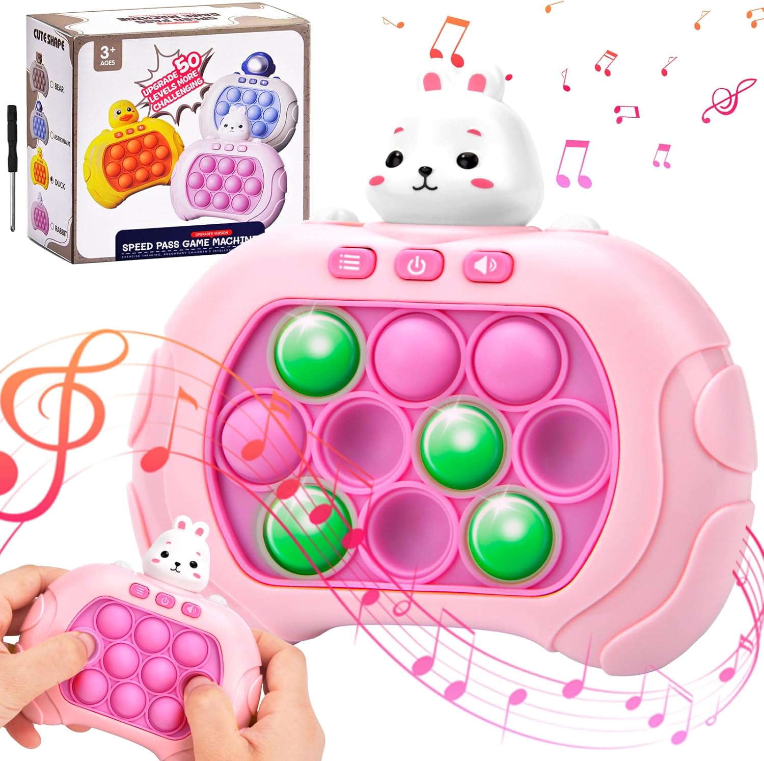 Vibbang Pop it Elektronische Spielzeug, Quick Push Bubble Game, Popit ...