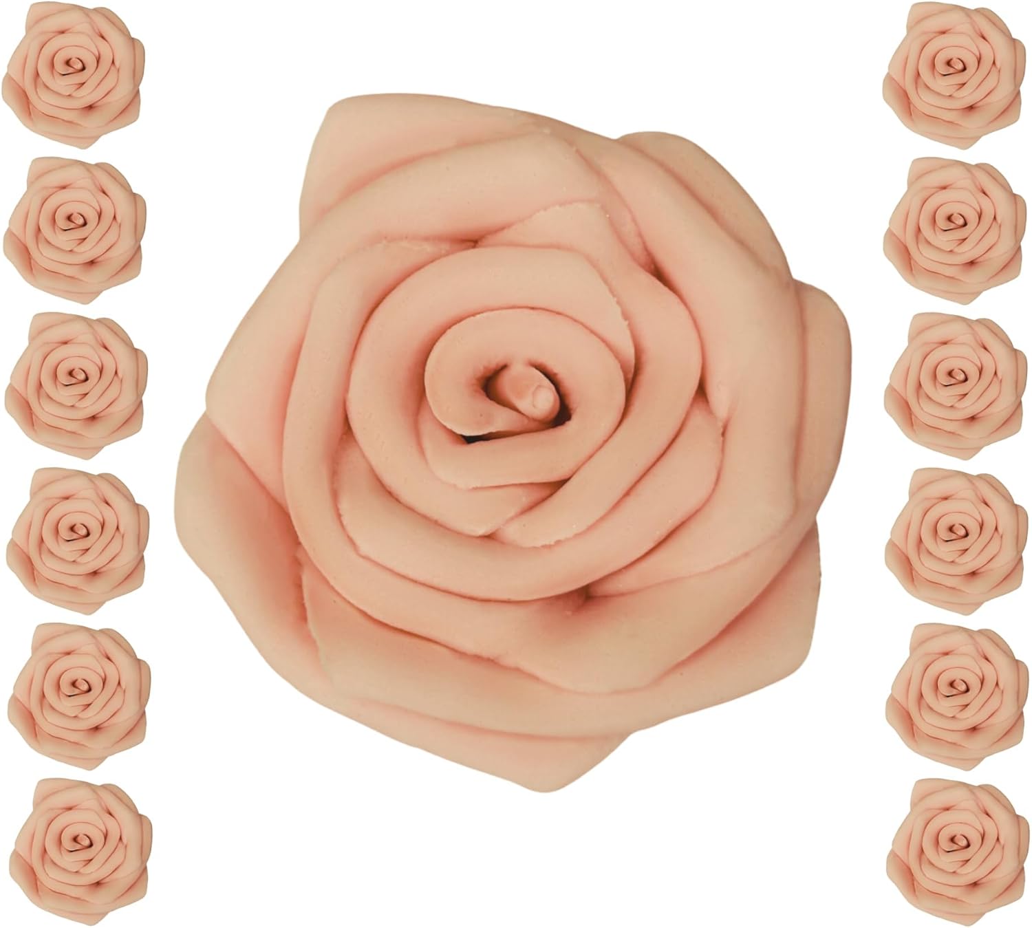 Amazon.com : Confect Edible Rose Topper | Edible Rose for cake ...