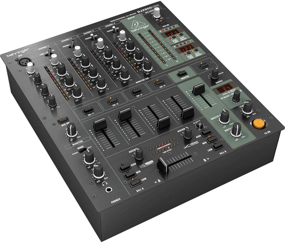 Behringer PRO MIXER DJX900USB Professional 5 Channel DJ Mixer with ...