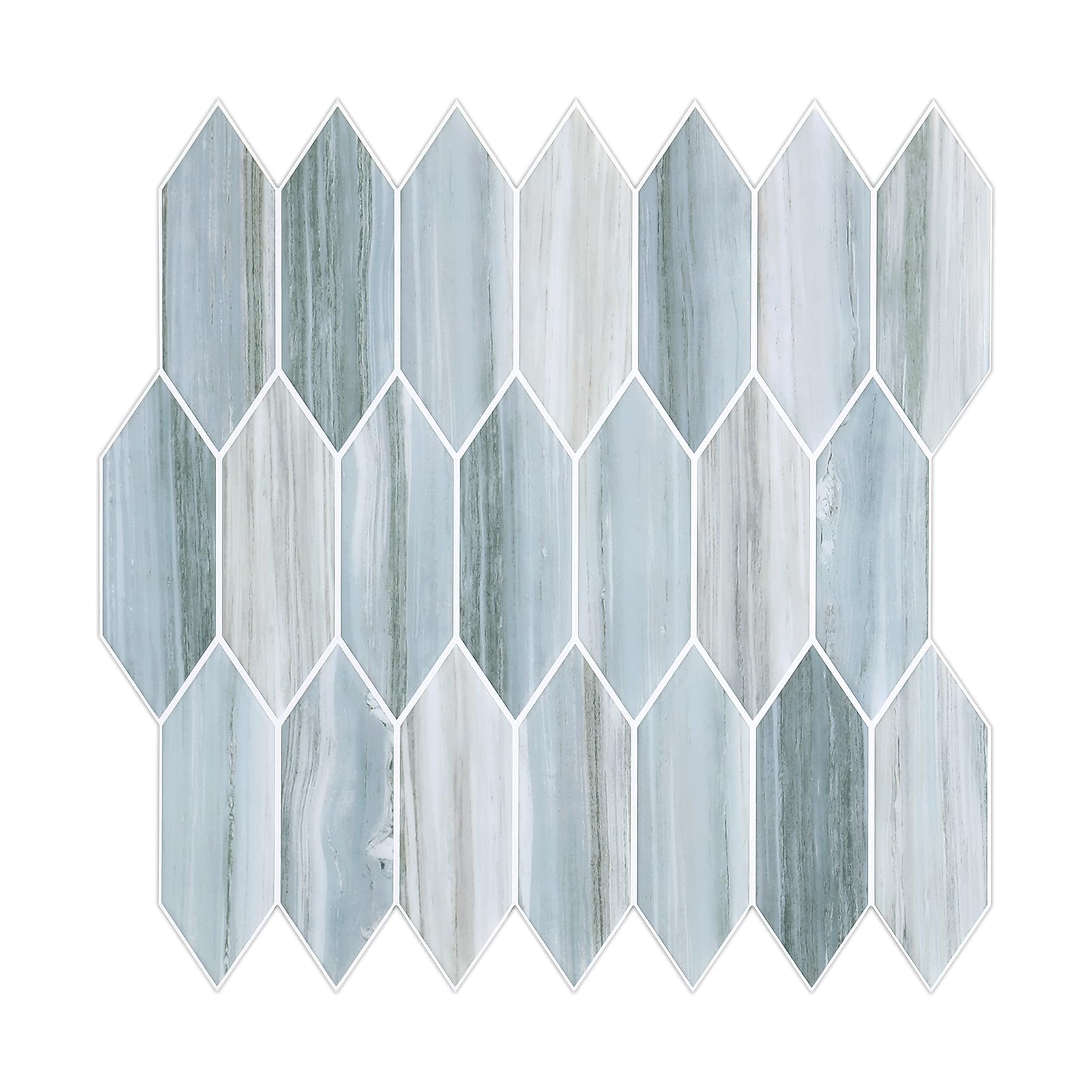 Amazon.com: Tilingview 10PCS Peel and Stick Backsplash for Kitchen ...