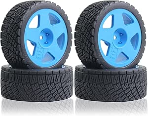 Amazon.com: Lifehead 67mm RC On-Road Rally Car Tires and Wheels for 1/ ...
