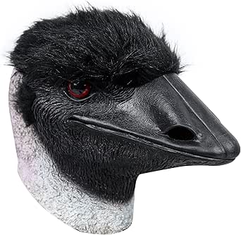 Amazon.com: Cafele Halloween Ostrich Mask Novelty Emu Bird Mask Full ...