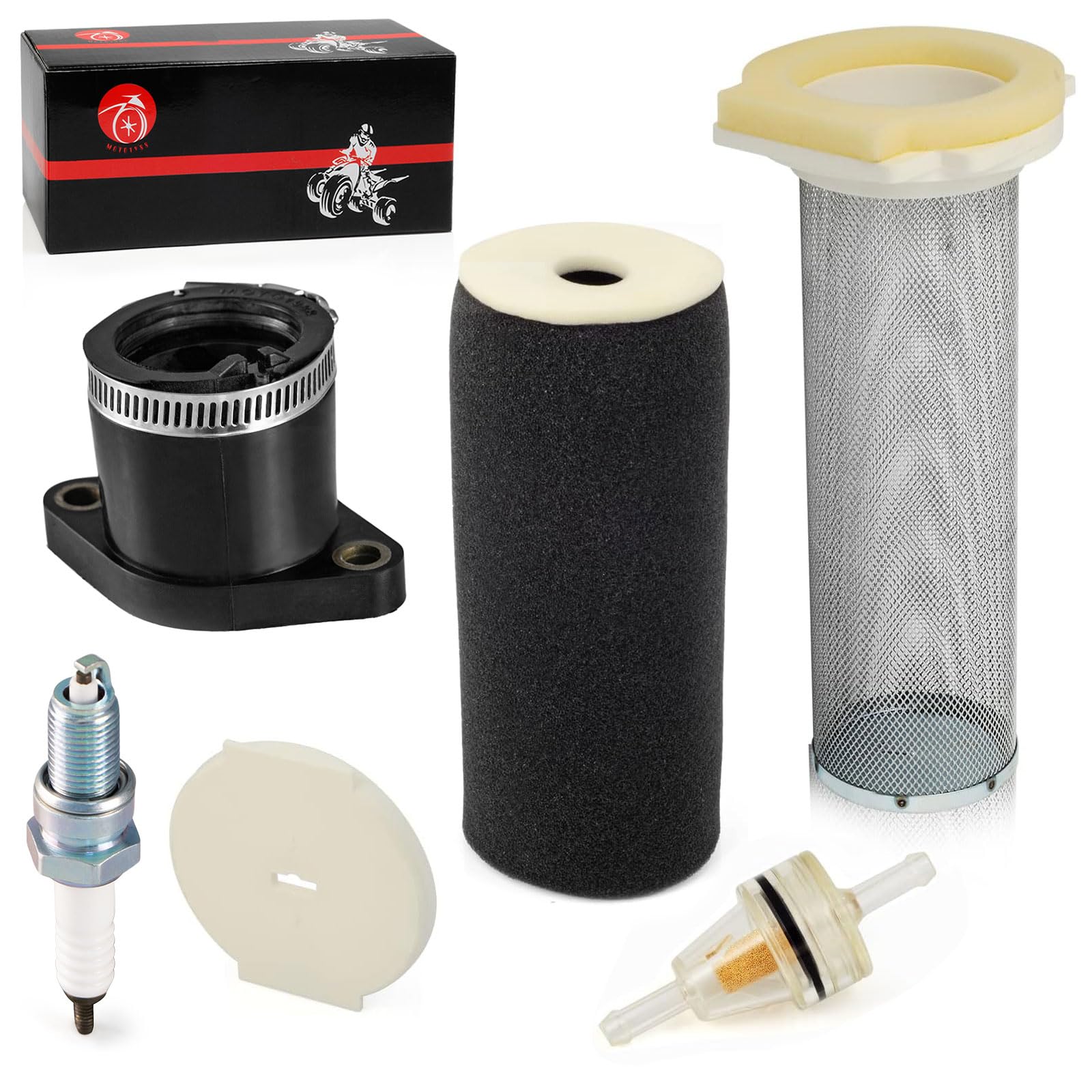 Snapklik.com : Air Filter Guide End Cap Kit Spark Plug Intake Manifold ...