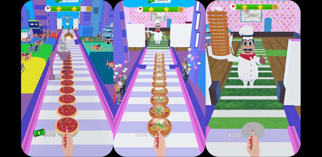 I want pizza stack runner 3d - Kids cooking game (Spicy pizza Game):Amazon.co.jp:Appstore for ...