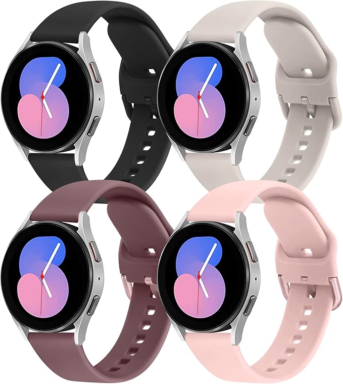 [4 Pack] Sport Bands for Samsung Galaxy Watch 5/6/4/3 40mm 44mm, 20mm ...