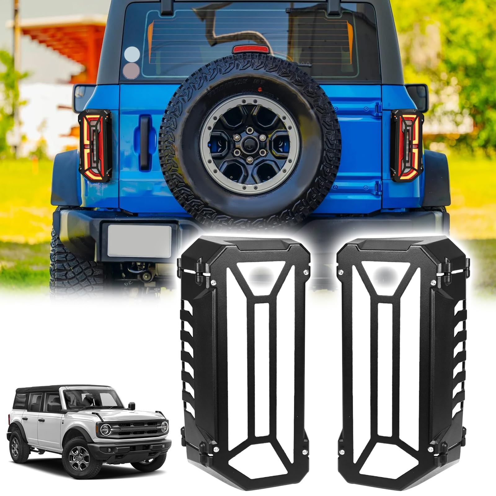 Amazon.com: Bracingo Tail Light Cover,Rear Brake Light Guard Protector ...