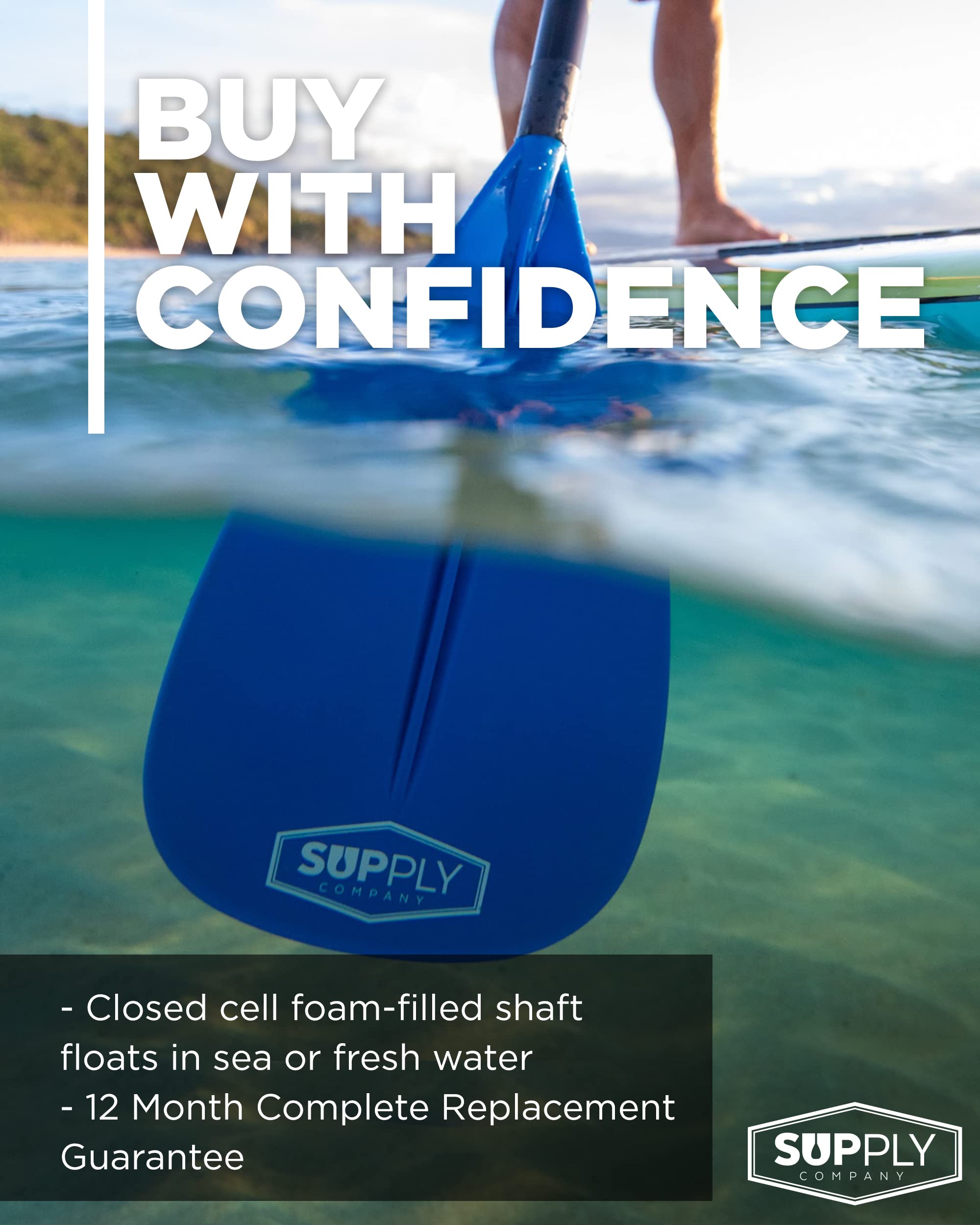Alloy SUP Paddle - 3 Piece Adjustable Stand Up Paddle Board Paddles ...