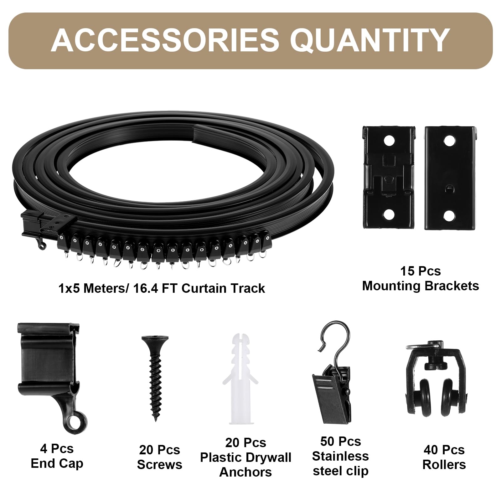 Snapklik.com : Ceiling Curtain Track, Flexible Bendable Curtain Track ...