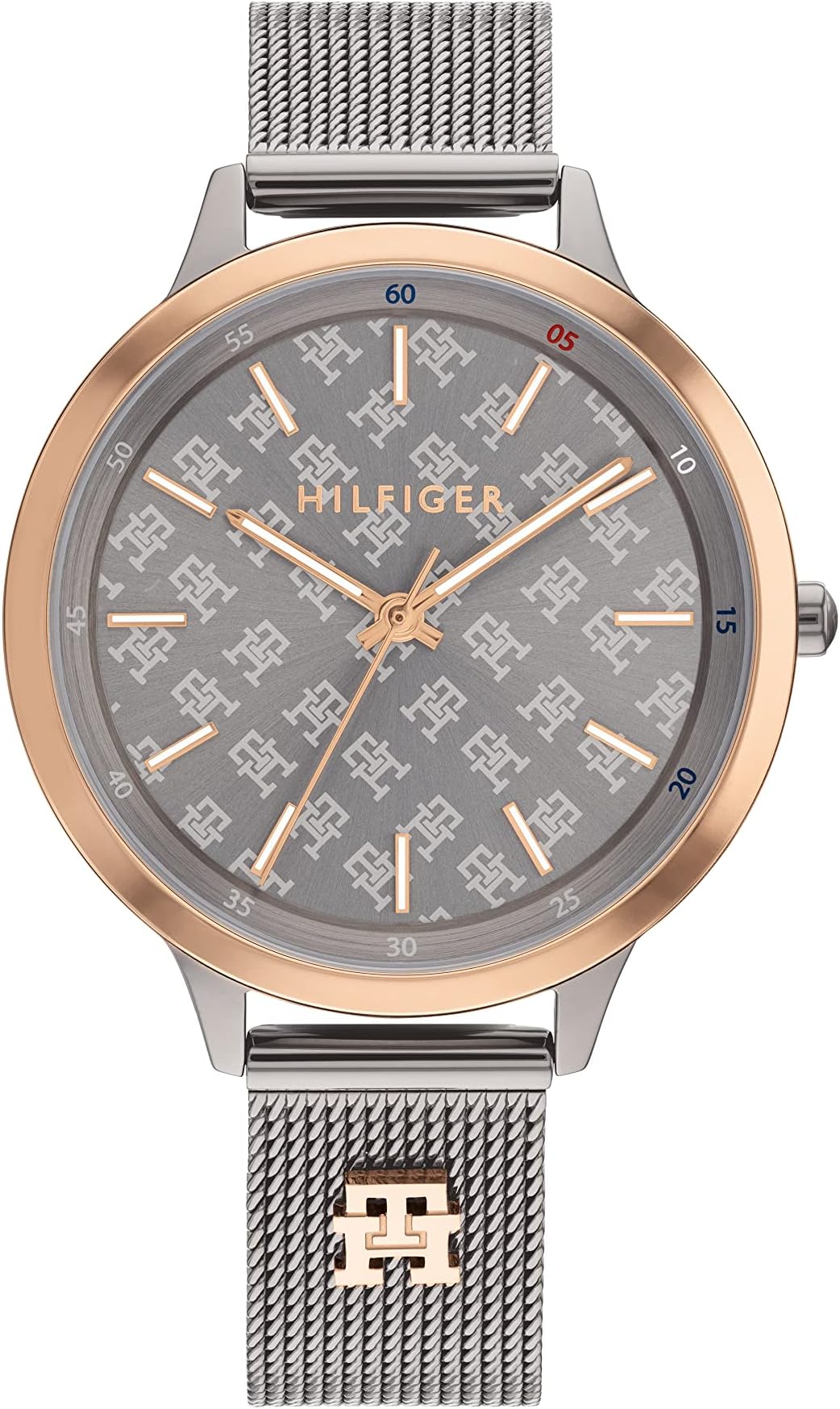Tommy Hilfiger Grey Dial Grey Stainless Steel Strap Watch for Women ...