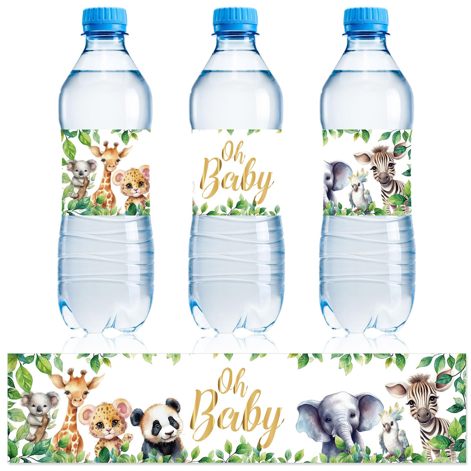 Amazon.com: NQEUEPN 50pcs Baby Shower Water Bottle Labels, Waterproof ...