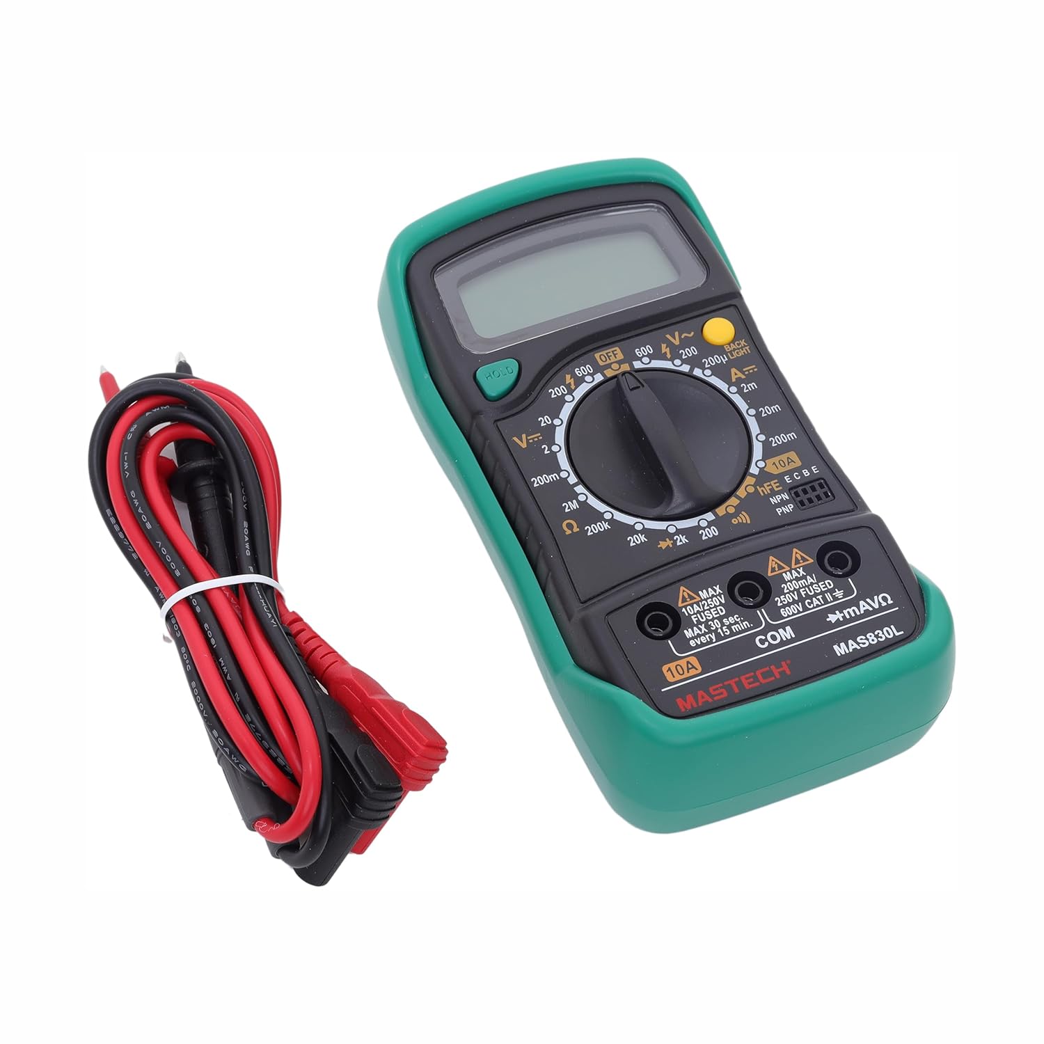 Digital Multimeter Model M-830L - DC Voltage 200mV - 600V / AC Voltage ...