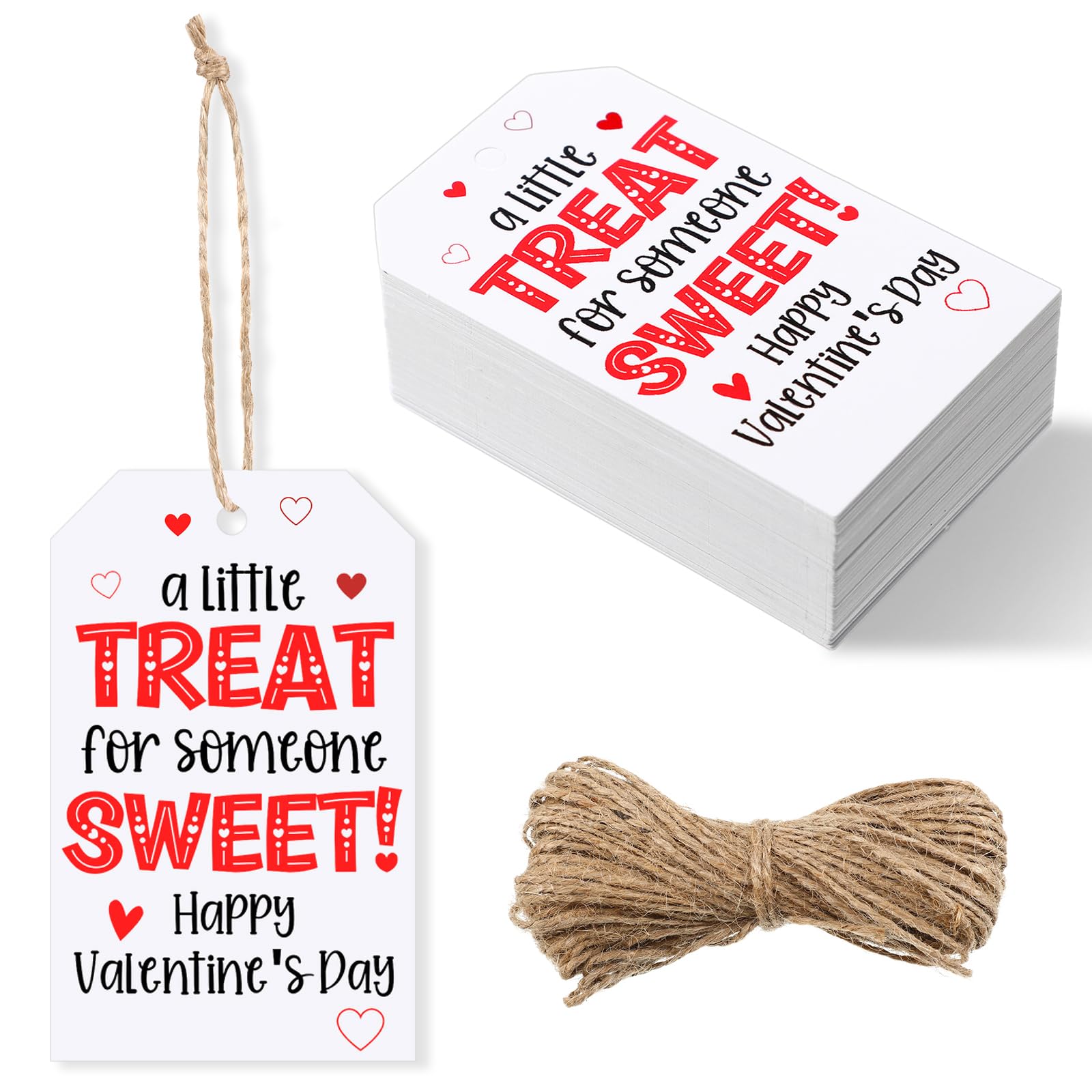 Amazon.com : 80 Pcs Valentine‘s Day Gift Tag Happy Valentine‘s Day Tags ...