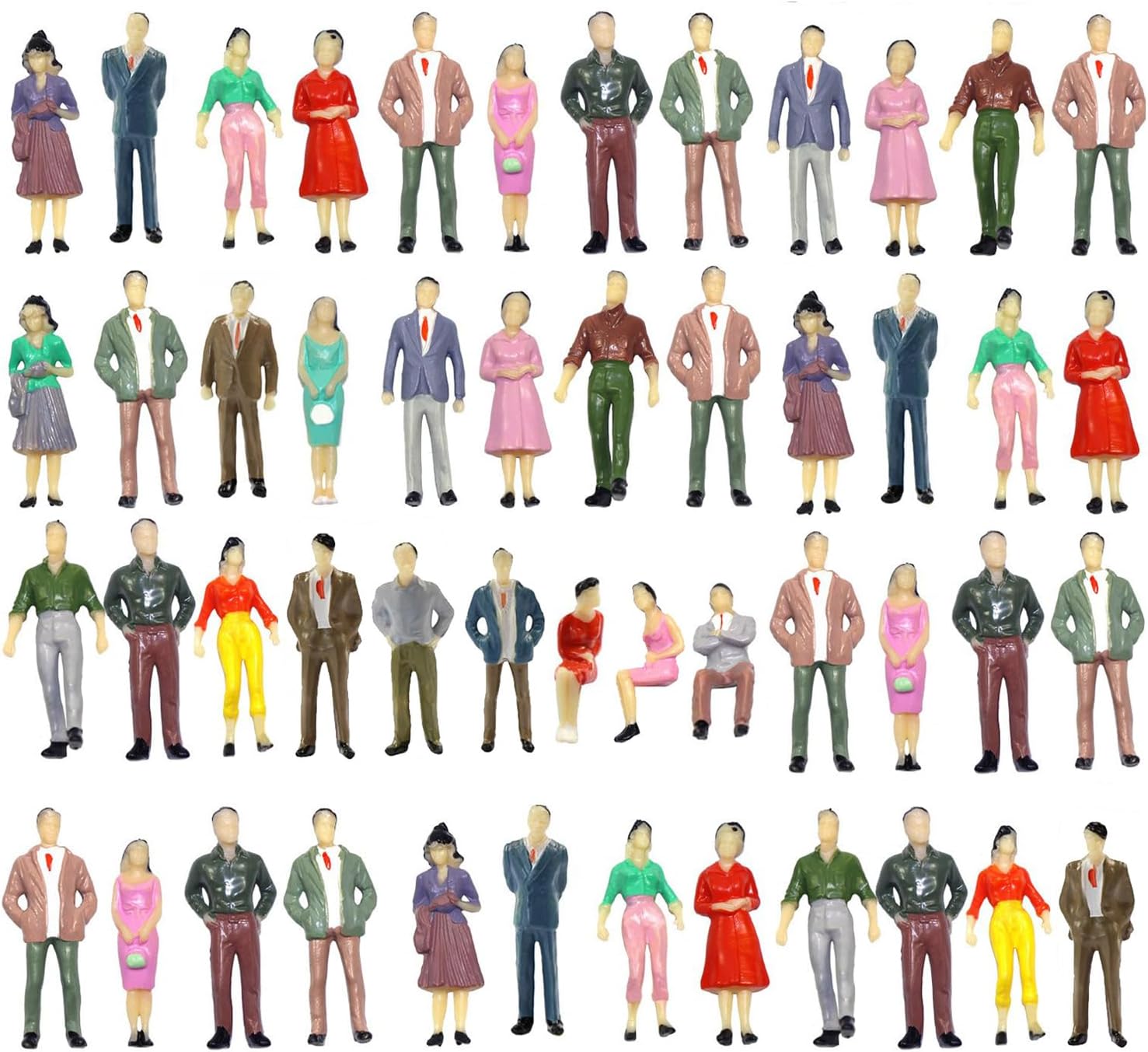 Amazon.com: titihuirie 50Pcs Tiny People Figurines Set People Figures 1 ...