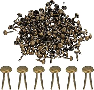 Amazon.com: PATIKIL 1000 PCS Paper Brass Fasteners Split Pins Pastel Mini Metal Brads Round Head ...