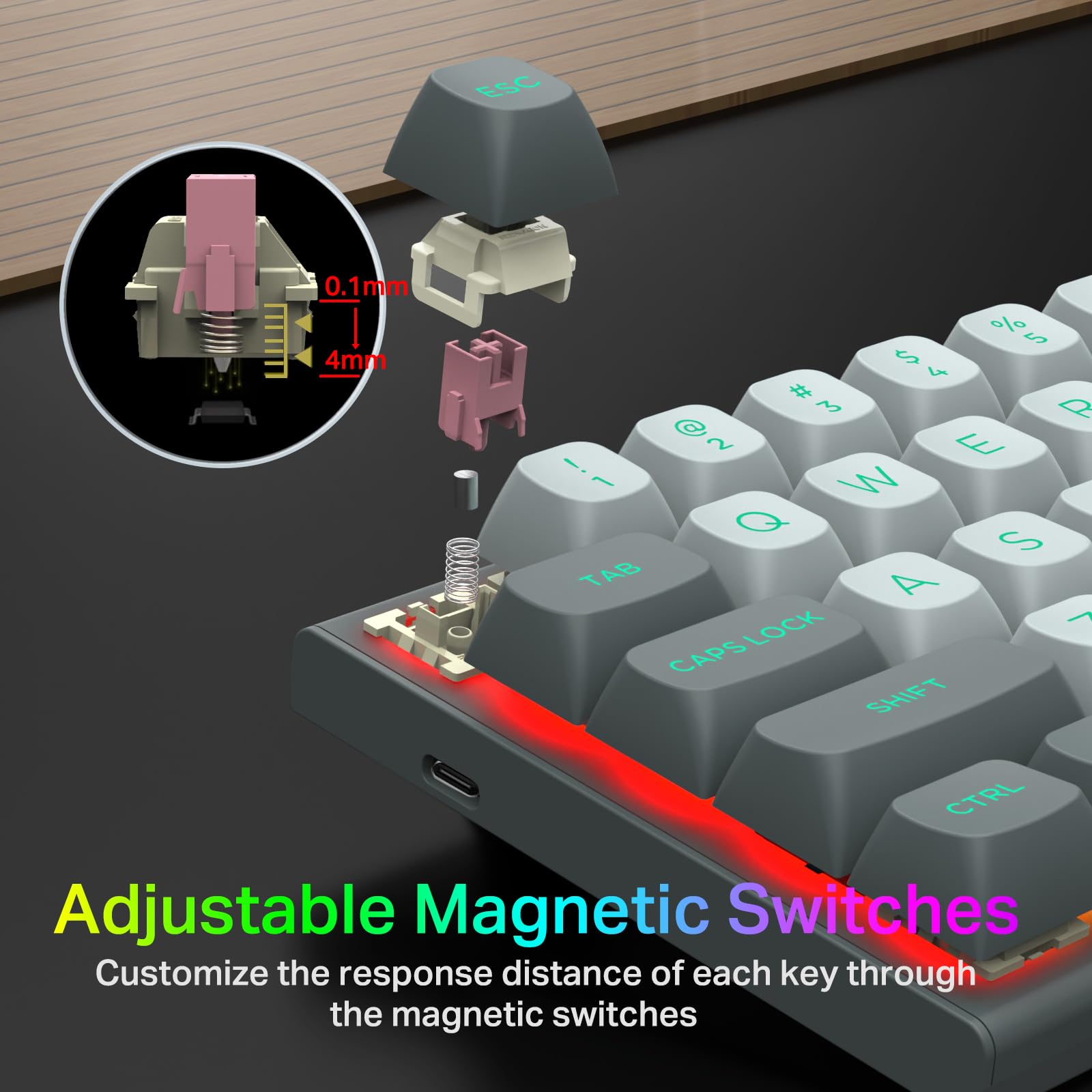 Snapklik.com : Magnetic Axis Rapid Trigger Mechanical Keyboard, Worlds ...