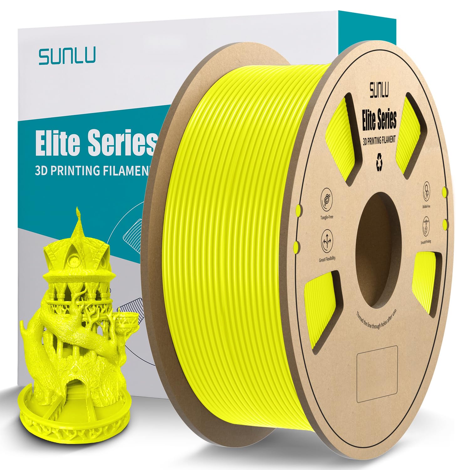 Snapklik.com : SUNLU Elite PLA 3D Printer Filament 1.75mm, Fit Most FDM ...