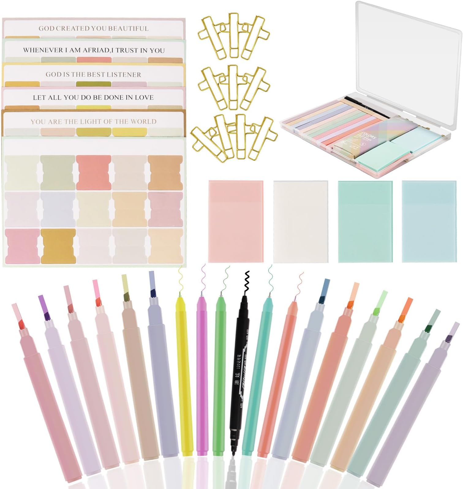 Amazon.com: XKDOUS Bible Study Supplies Journaling Kit for Women, Bible ...