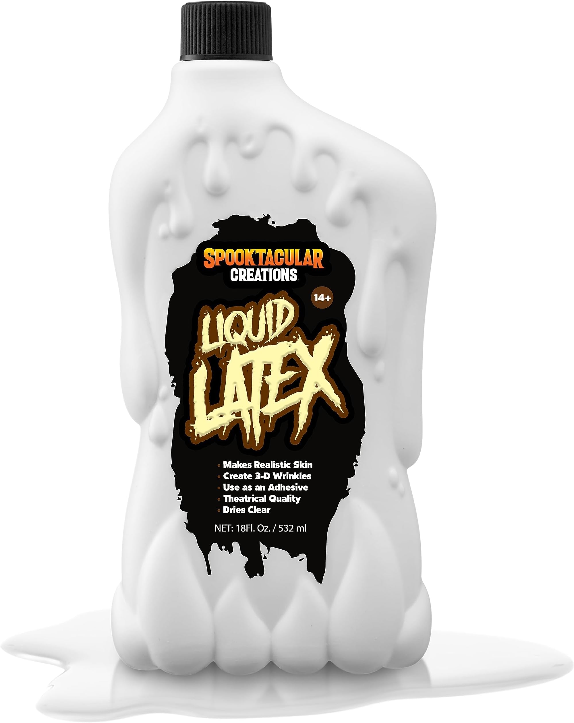 Amazon.com: Spooktacular Creations 18 oz Halloween Liquid Latex, Fake ...