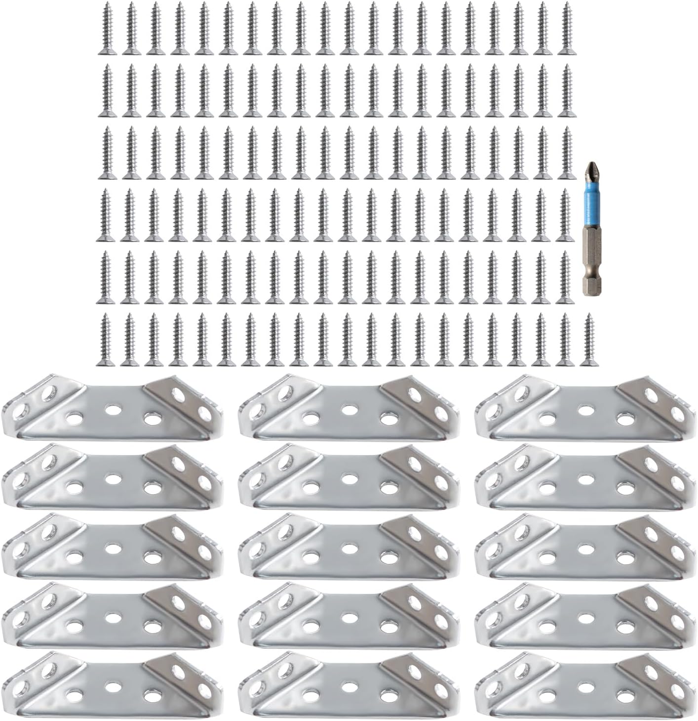 Amazon.com: Trapezoid Corner Connector with Screws - Angle Brackets: 8 ...