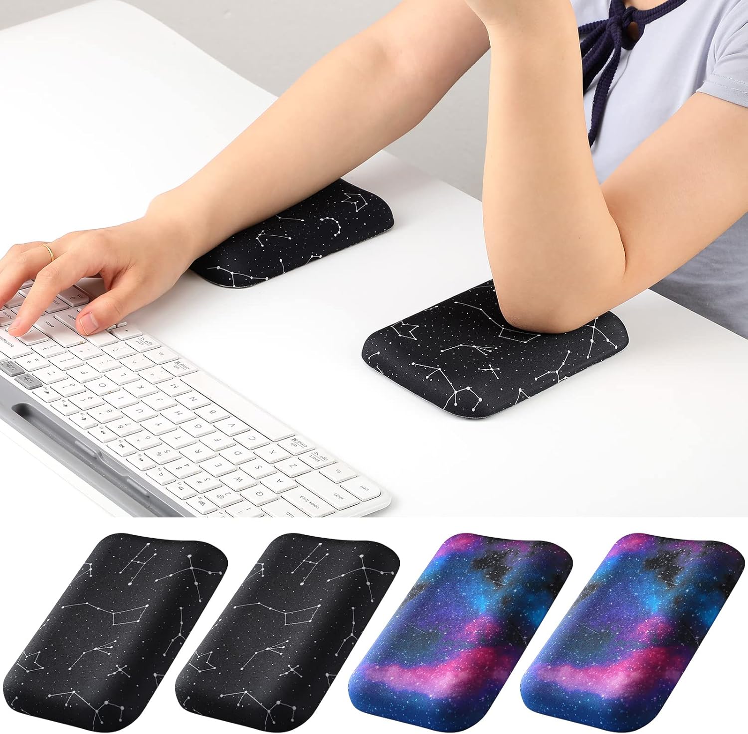 Amazon.com : Kigley 4 Pcs Elbow Rest Pads for Desk Ergonomic Wrist Rest ...