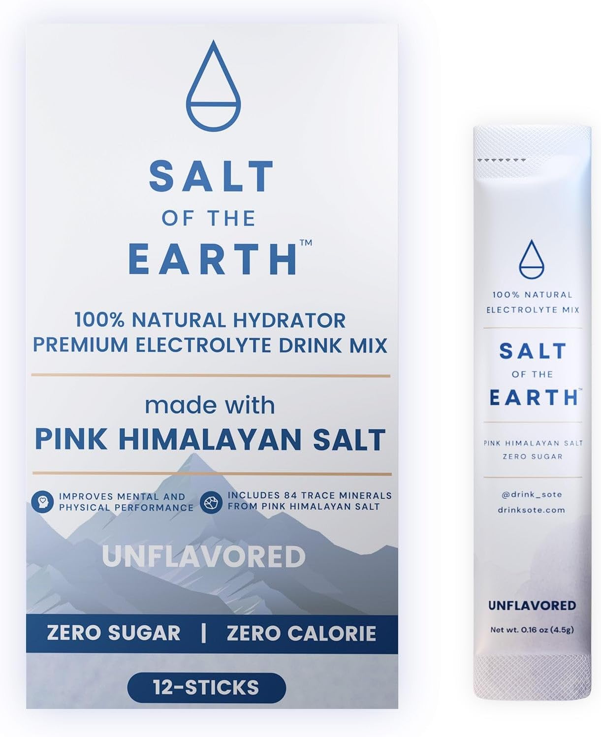 Amazon.com: Salt of the Earth Premium Zero-Sugar Electrolyte - Made ...