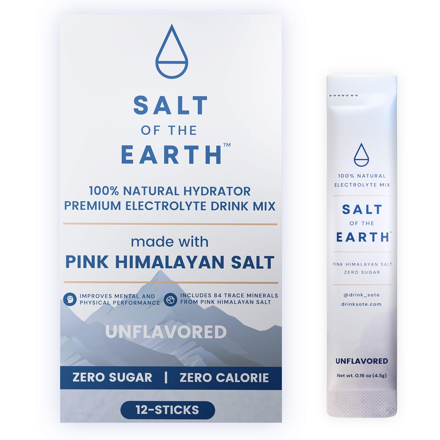 Amazon.com: Salt of the Earth Premium Zero-Sugar Electrolyte - Made ...
