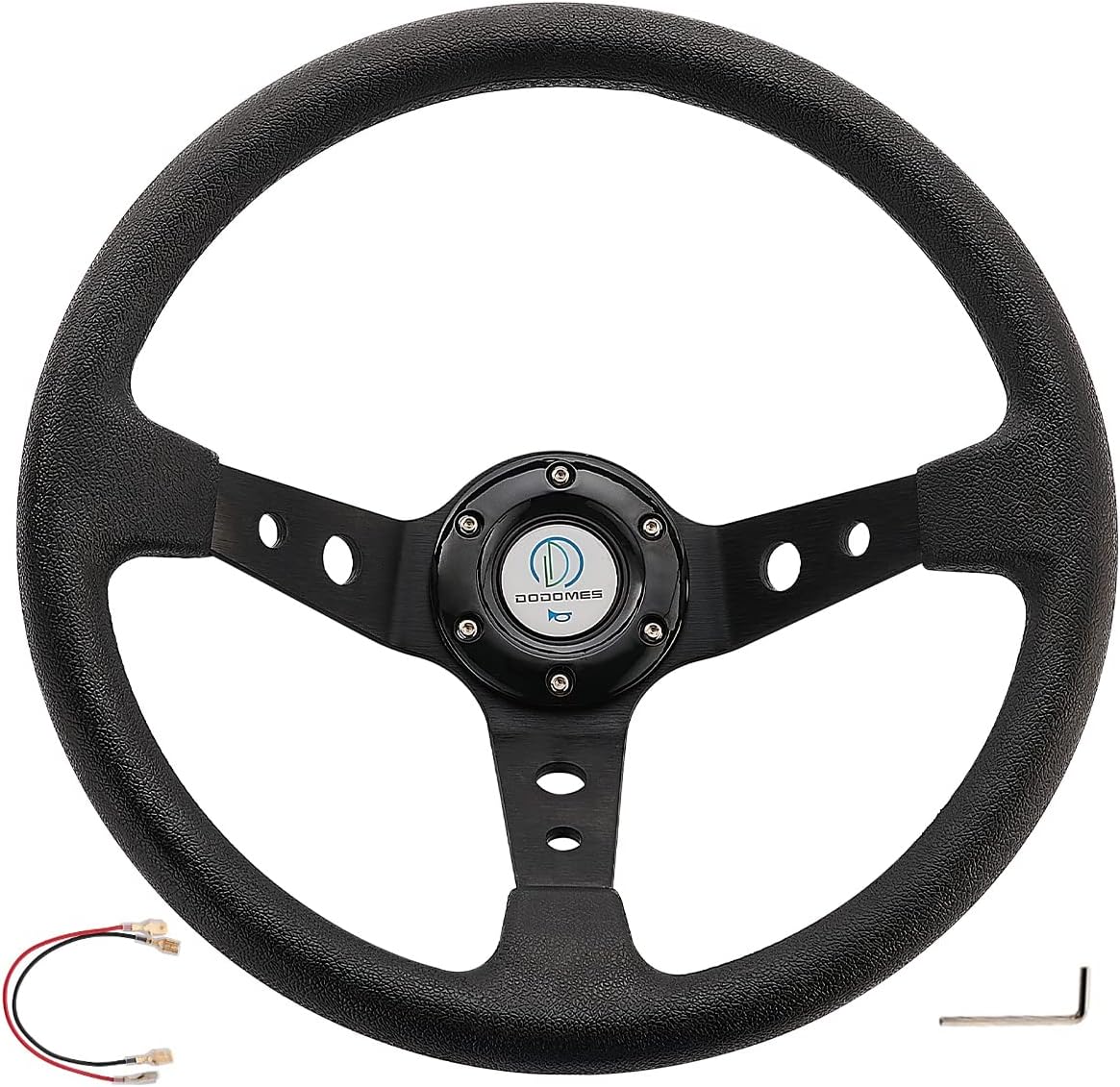DODOMES Universal Deep Dish Steering Wheel 13.8”/350mm 6 Bolts, Racing ...
