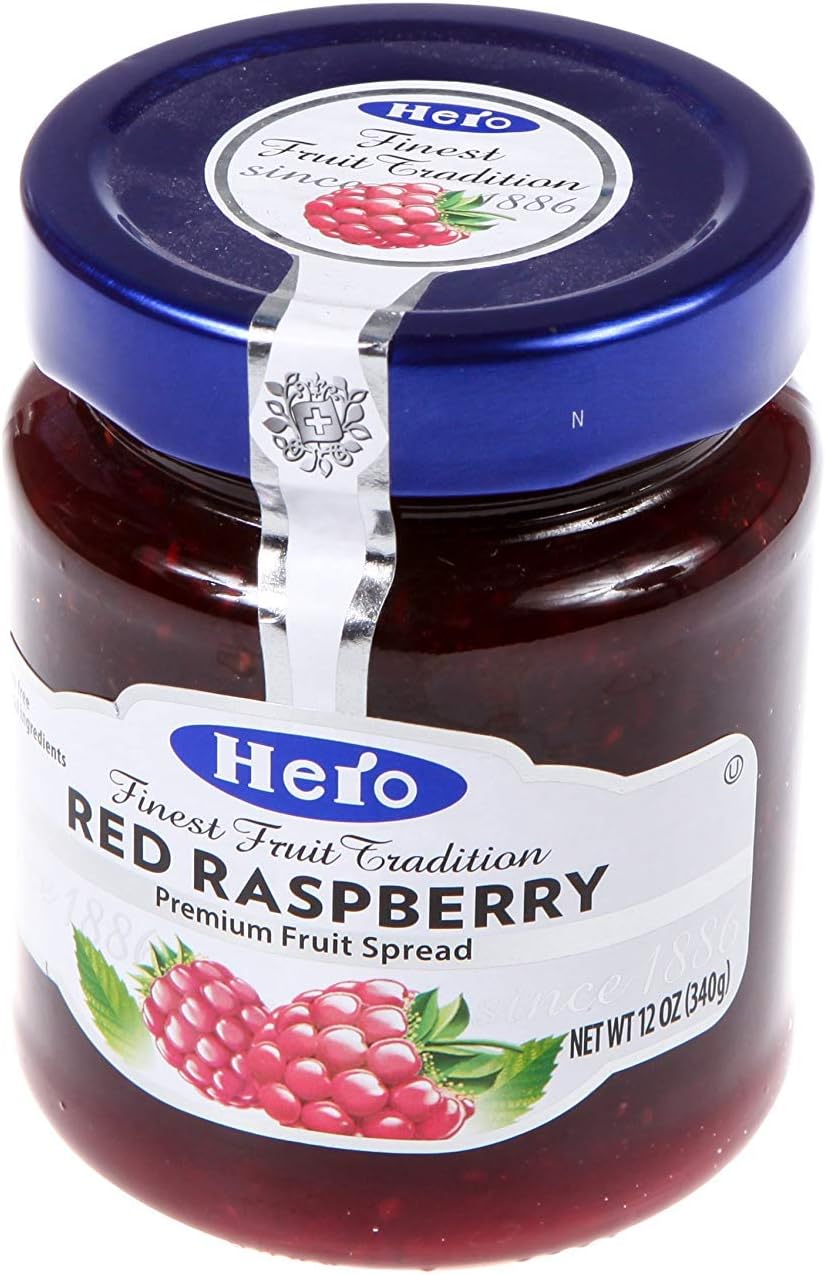 Amazon.com: Hero Red Raspberry Premium Fruit Spread 12 Ounce : Grocery ...