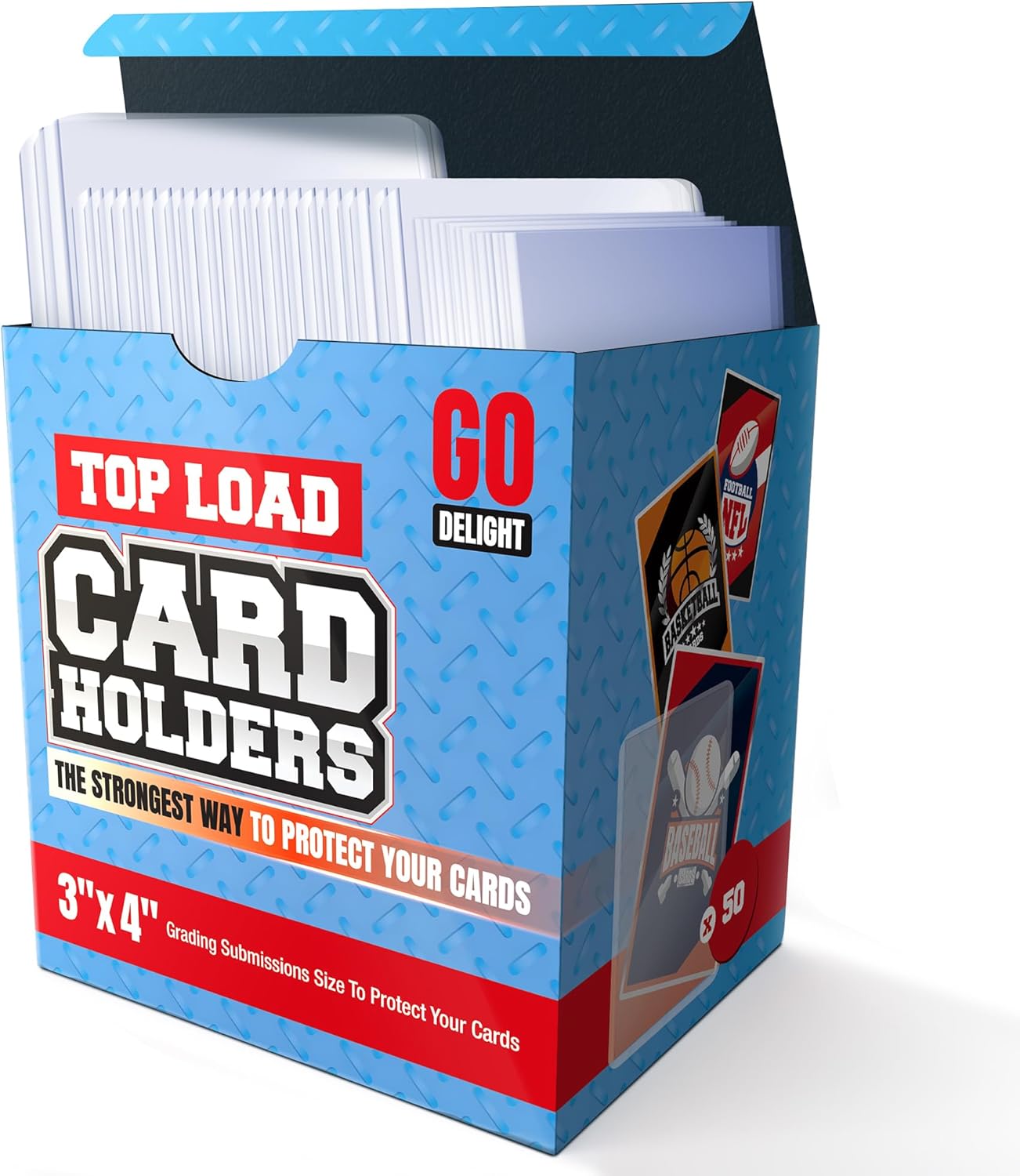 Amazon.com: 100Pcs Card Sleeves - Ultra Clear Platinum Top Loaders for ...