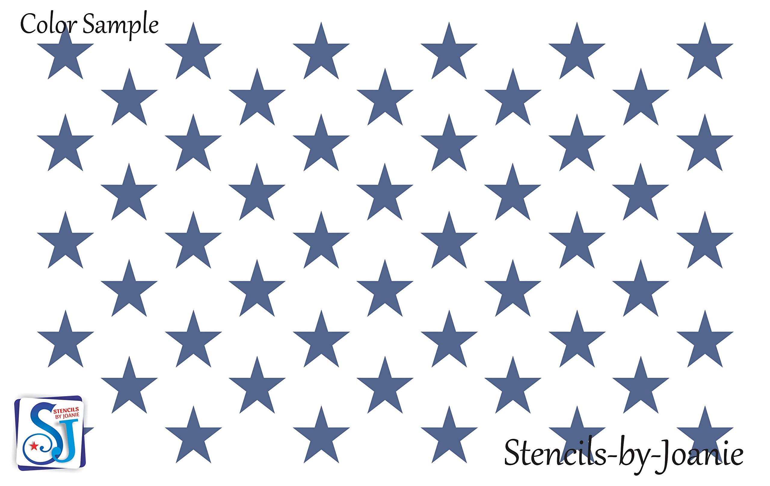 50 Blue And White Stars