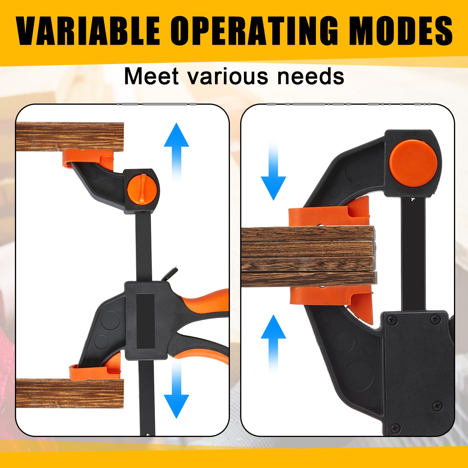 Snapklik.com : 6 Pcs Right Angle Clamp One Handed Ratchet 90 Degree ...