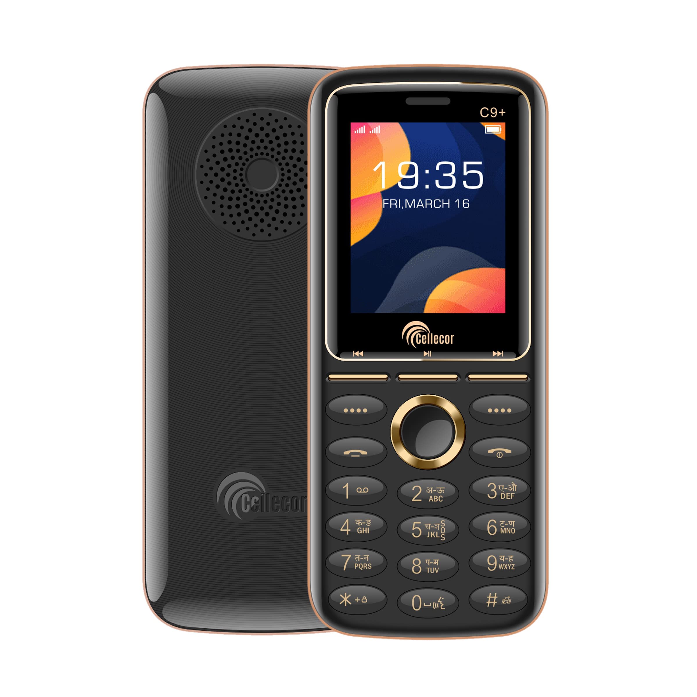 CELLECOR C9+ Dual Sim Feature Phone 1000 mAH Battery with Vibration ...