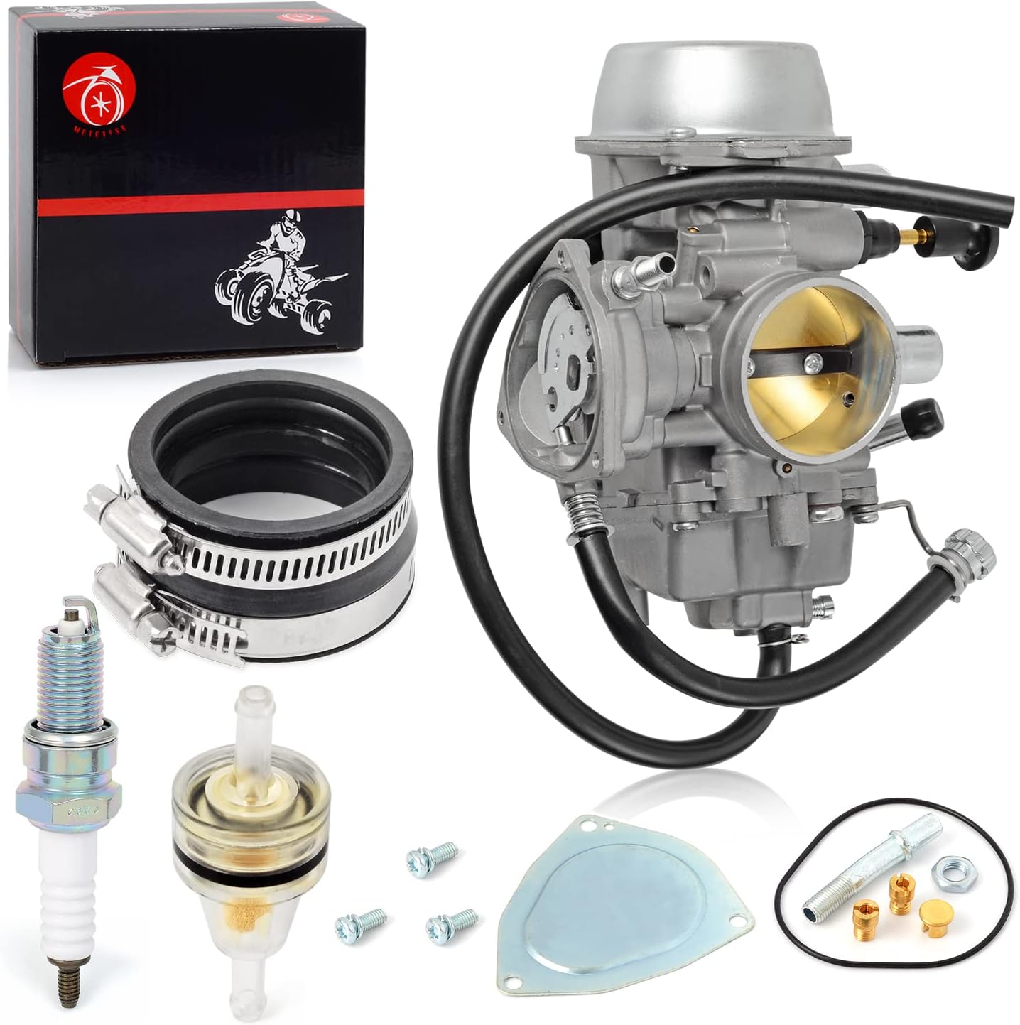 Amazon.com: Carburetor Intake Manifold Spark Plug Compatible with ...