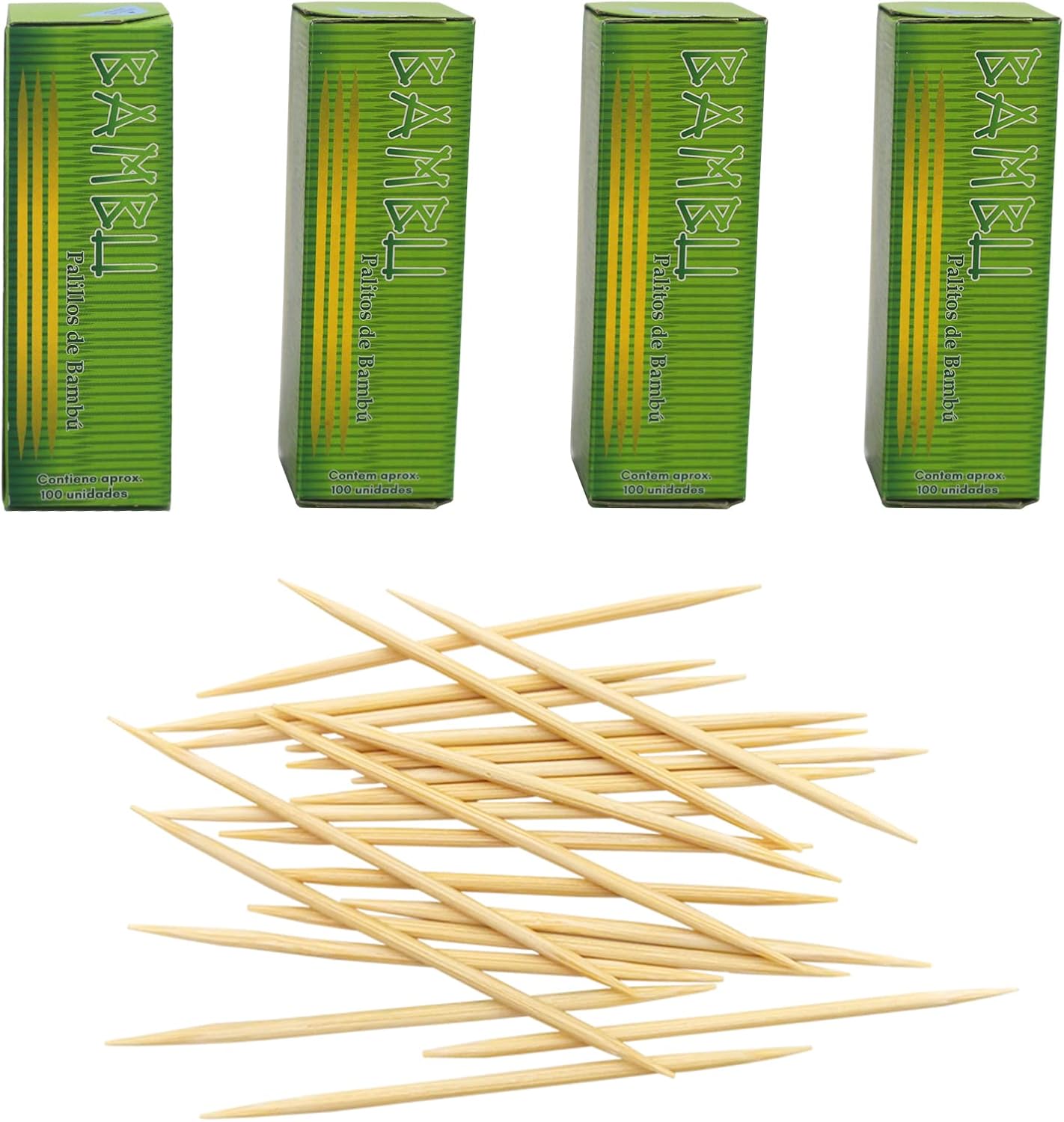 Amazon.com: BLUE TOP Bamboo Toothpick 2000pcs Packed by 20 boxes Round ...