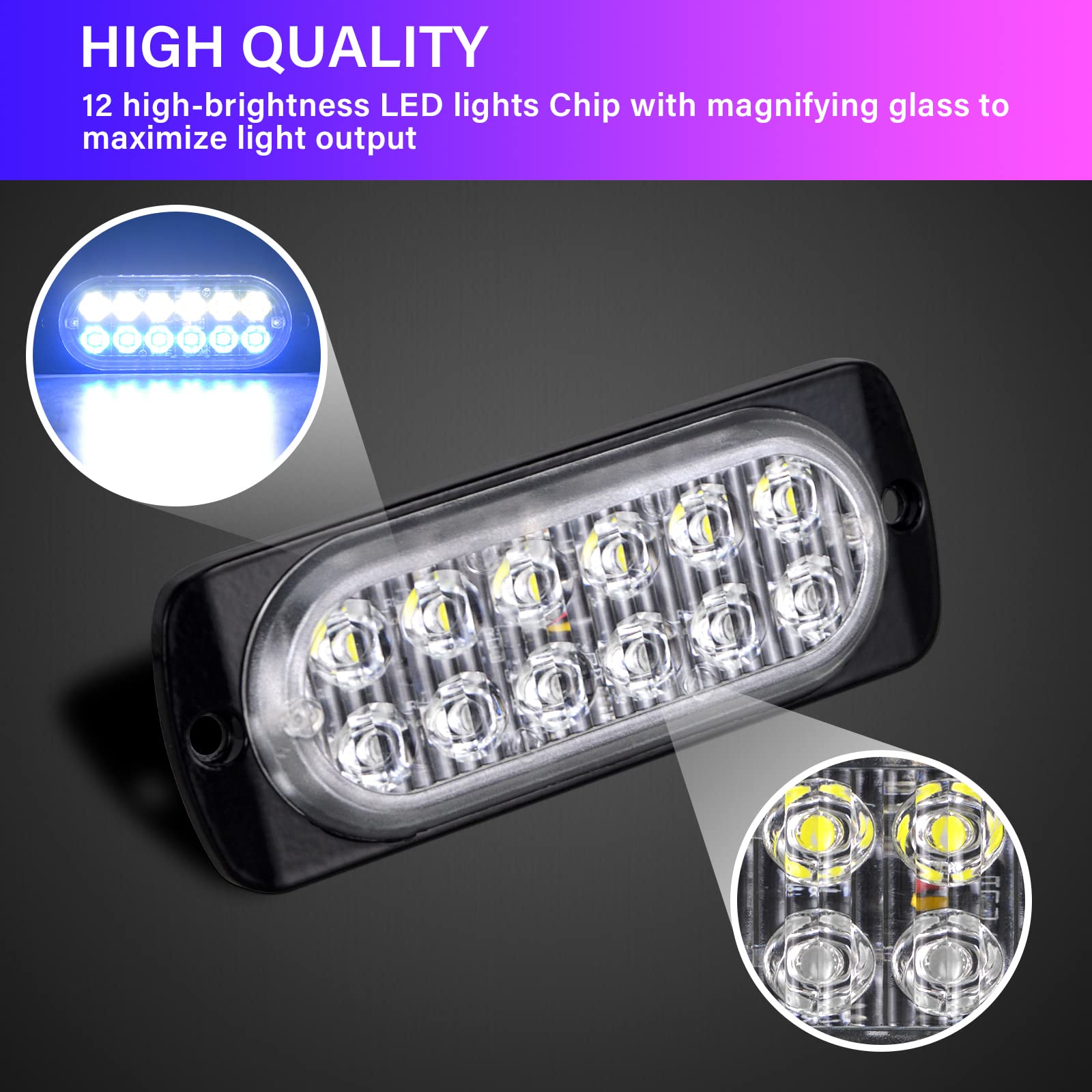 Emergency Vehicle Led Grill Lights