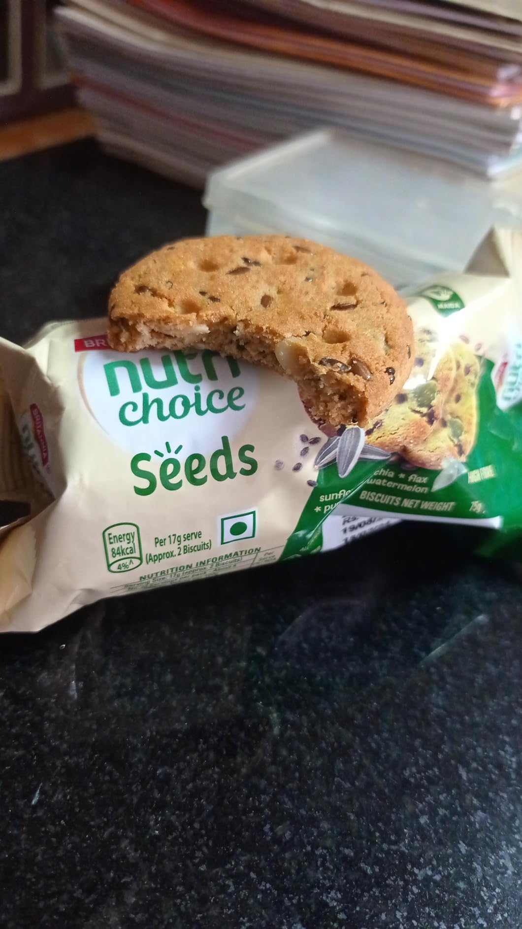 Britannia Nutri Choice Seeds Biscuits - 0% Maida, 15% Seeds, High Fibre ...